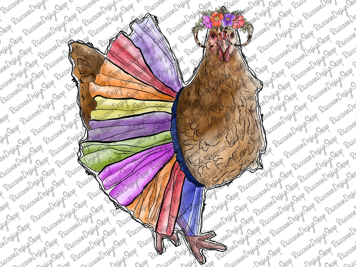 Chicken Lady Png, Chicken With Bandana Png Files, Clipart Farm Animal ...