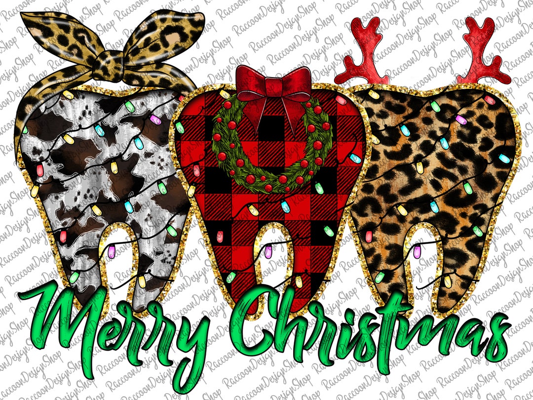 Christmas Teeth Clipart, Dentist Christmas Clipart, Christmas ...