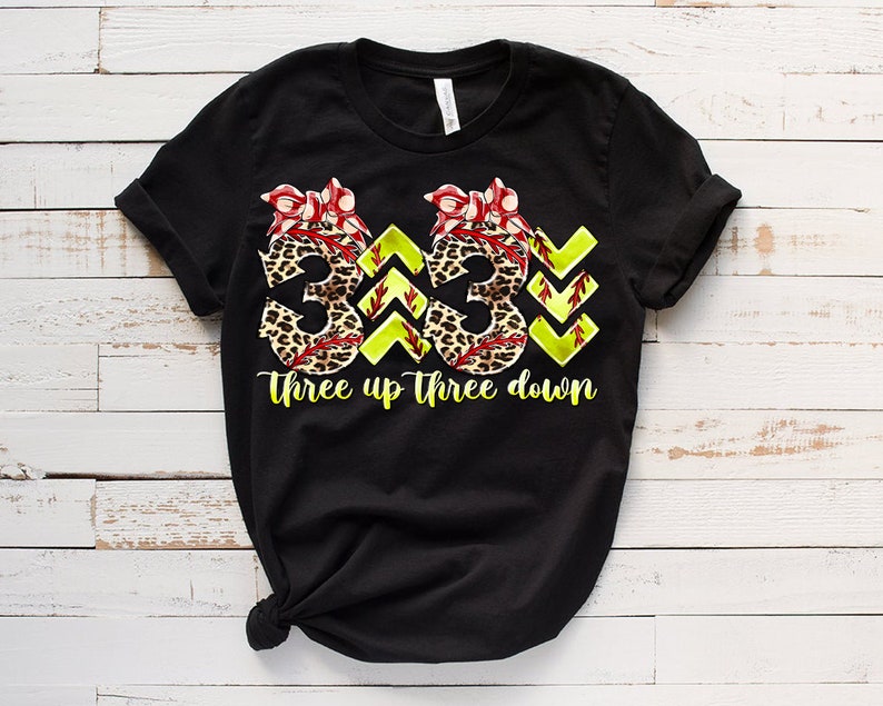 Three up Three Down Png Game Day Png Softball Png Softball - Etsy