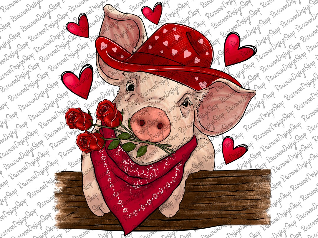 Valentines Day Pig Png, Happy Valentine's Day Png, Pig Png, Xoxo, Pig ...