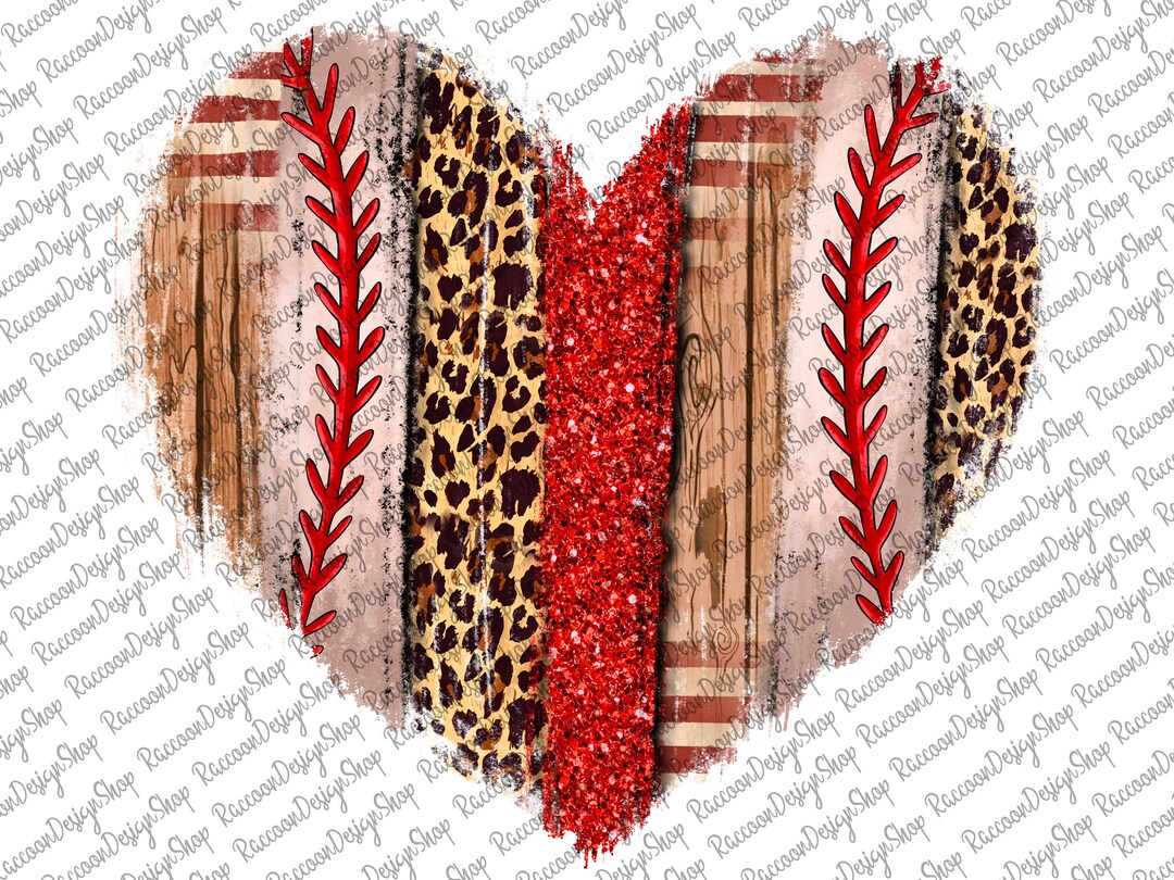 Baseball Heart Png,baseball Sublimation Design,baseball Clipart ...
