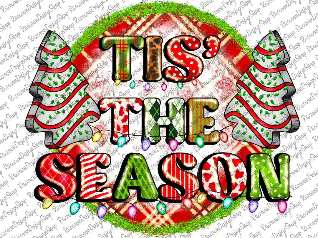Christmas Png, Tis the Season Png, Christmas Sublimation Design, Retro ...