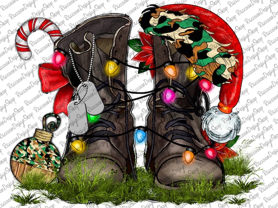 Army Christmas Veteran Christmas Png Camo Png Veteran | Etsy