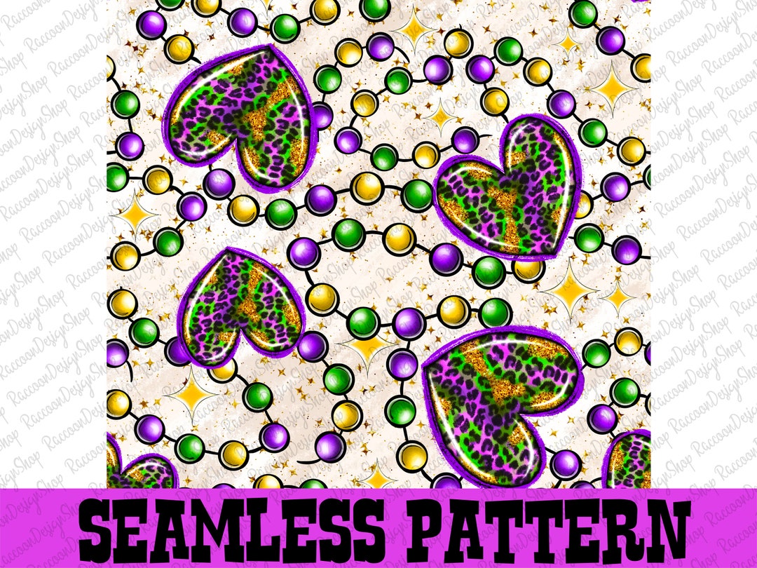 Mardi Gras Seamless Pattern Png, Mardi Gras Digital Seamless Pattern ...