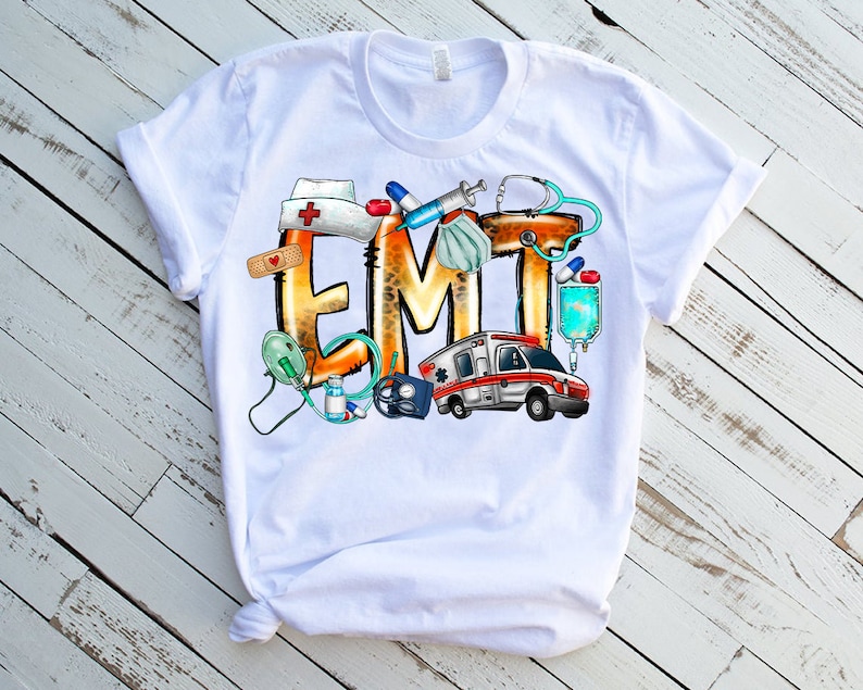 EMT Emergency Medical Technician Sublimation PNG - Etsy