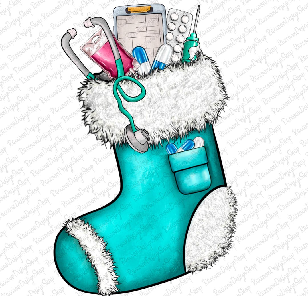 Nurse Christmas Png, Merry Christmas, Nurse Sock Png, Nurse Design ...