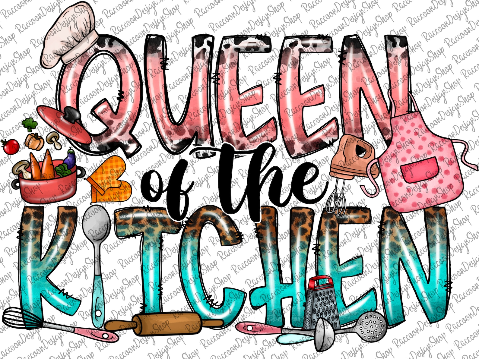 Queen of the Kitchen PNG, Kitchen Clipart, Waterslide Transfers ...