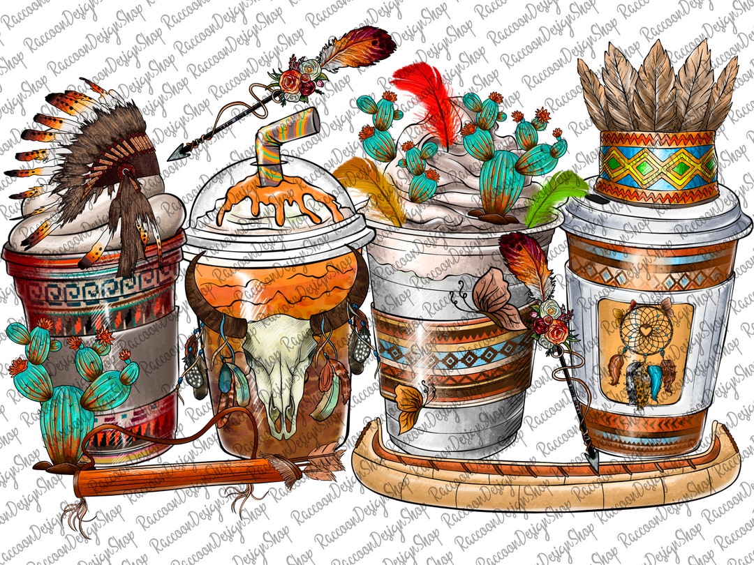 Indians Coffe Drink Png,love My Tribe Png, Headdress Leopard, Headdress ...