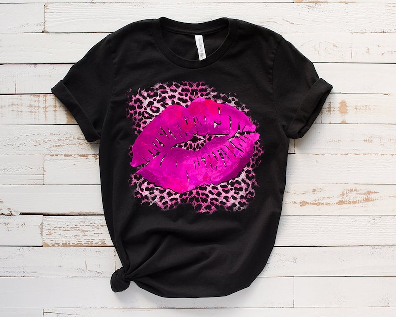 Pink Leopard Lips Png,valentines Day Pink Leopard,lips Clipart, Lips ...