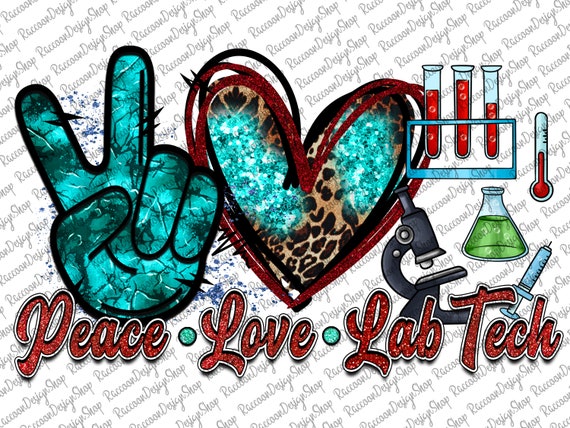 Peace Love Laboratory Pnglaboratory Tech Png Lab Tech - Etsy