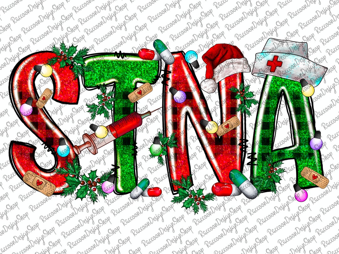 STNA Png, Nurse Christmas Png, Merry Christmas, Nurse Png, Stethoscope ...