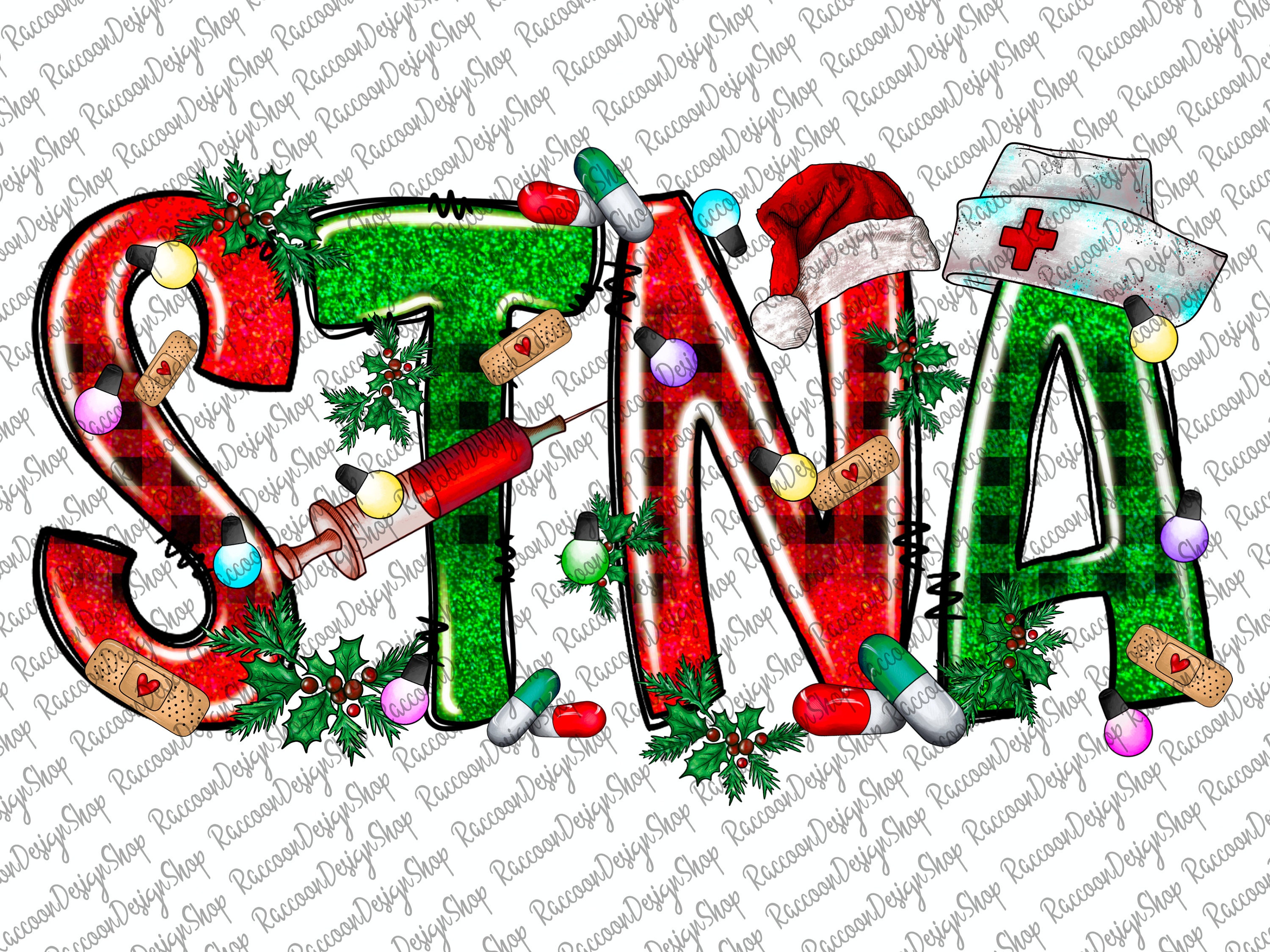 STNA Png Nurse Christmas Png Merry Christmas Nurse Png - Etsy