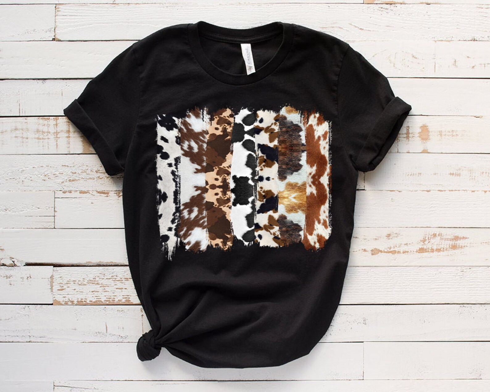 Cowhide Brushstrokes, Cowhide Sublimation Design, Cow Merry & Bright ...