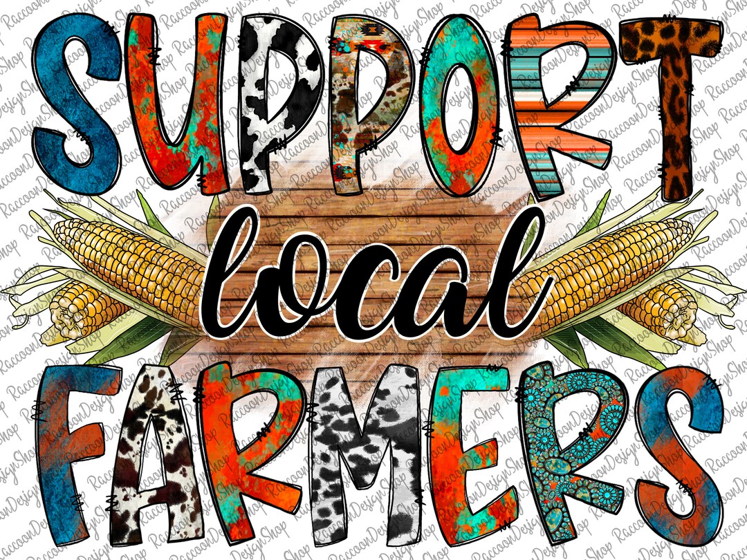Support Local Farmers Png, Sweetcorn Png, Western, Instant Download ...
