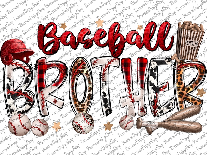 Baseball Brother,baseball Brother Png,baseball Bro,leopard Baseball ...