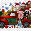 I Dig Christmas Png, Christmas Png, Merry Christmas, Backhoe Loader ...