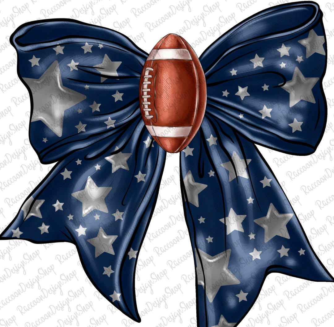 Coquette Football Png, Football Bow Png, Football Mom Png, Football Png ...