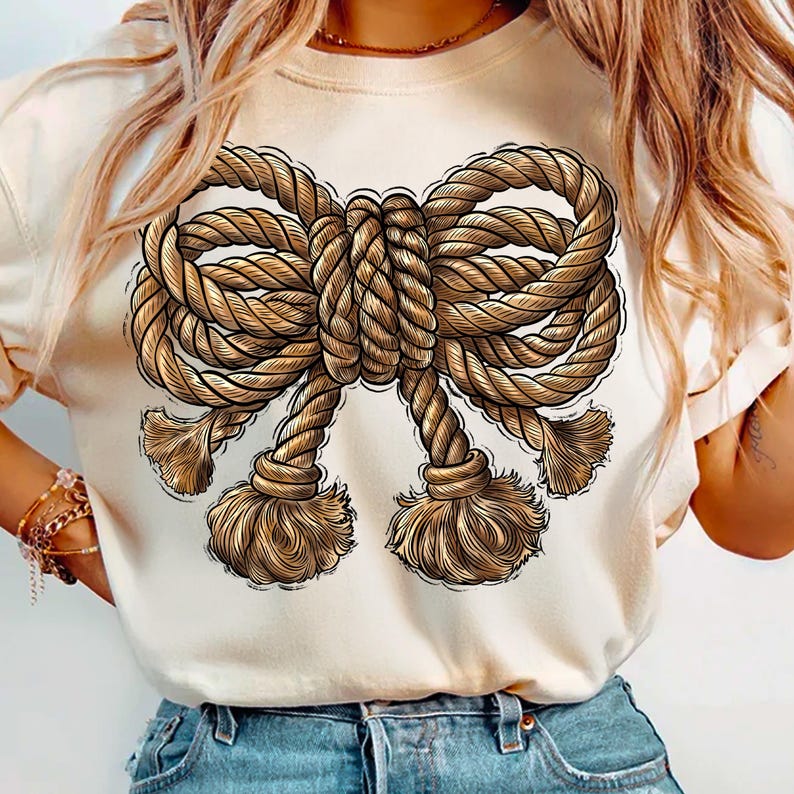 Rope Western Bow Png, Howdy Coquette Bow Png, Cowhide Bow Png, Coquette ...