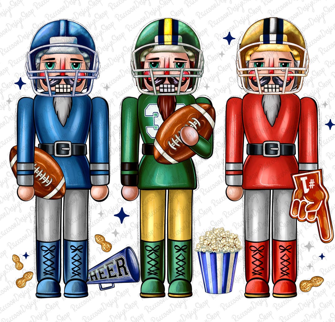 Football Nutcracker Christmas Png,football Christmas ,football ...