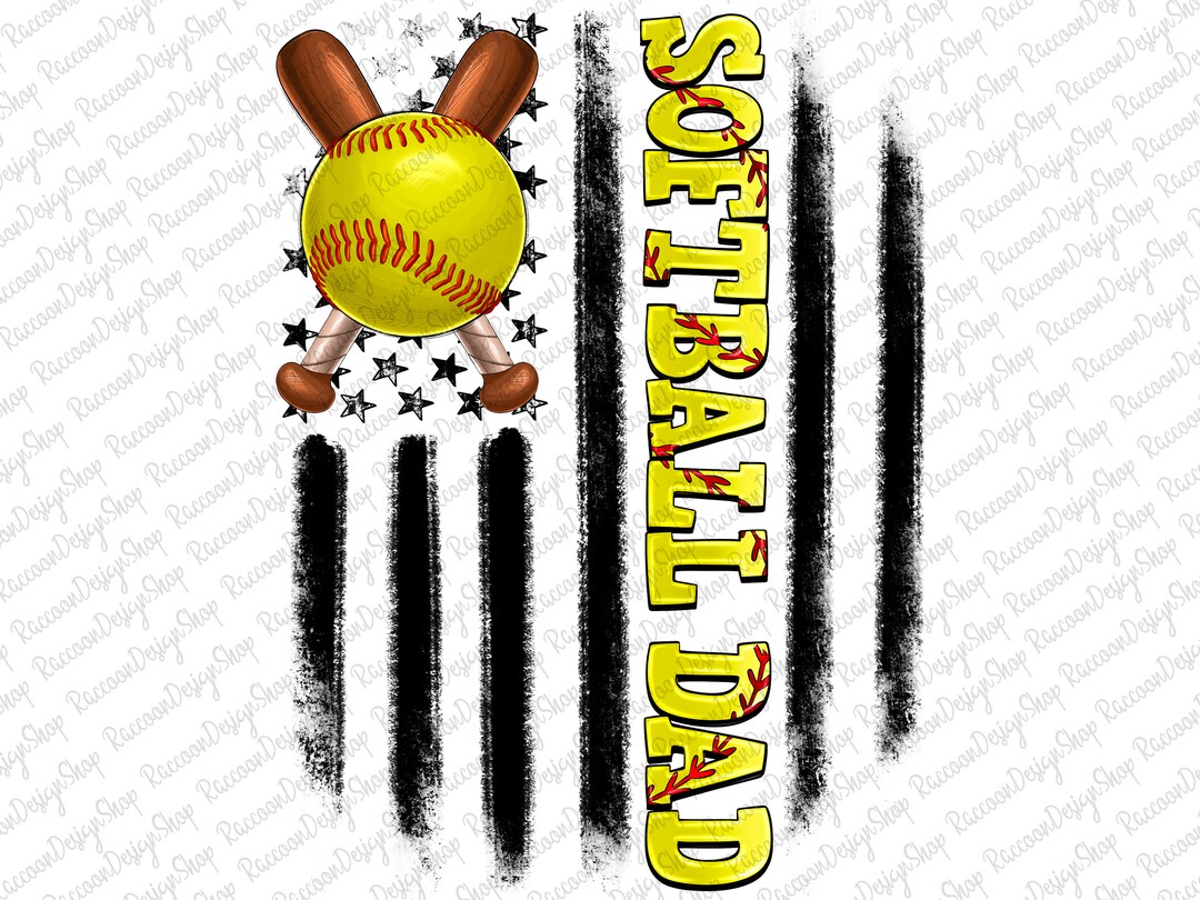Softball Dad, Baseball Clipart, Transparent PNG File for Sublimation ...