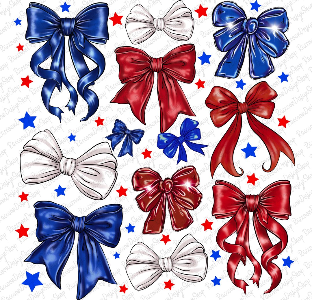 American Coquette Bow Png, Inauguration Day Png, America USA 4h July ...