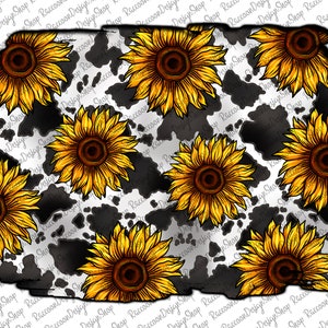 Cowhide and Sunflower Pattern Png , Western Pattern, Cowhide Png ...