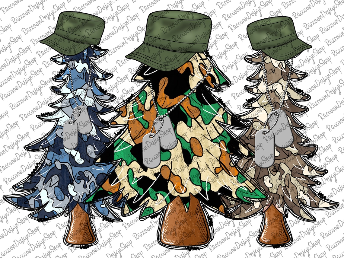 Army Christmas Tree Veteran Christmas Png Camo Png Veteran - Etsy