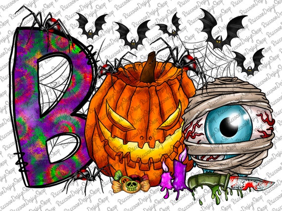 Boo Halloween PNG Spooky Png Pumpkinsublimation Designs - Etsy