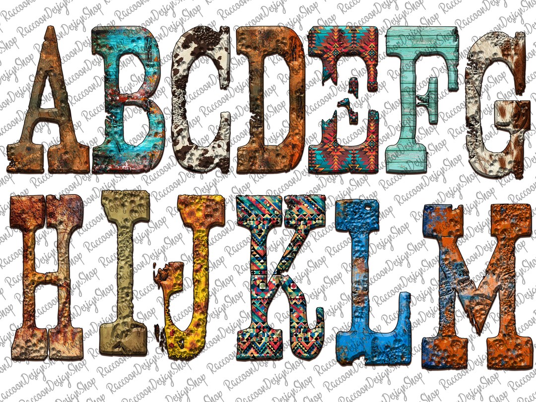 Western Alphabet,font Letters,western Alphabet,western Letters, Western ...