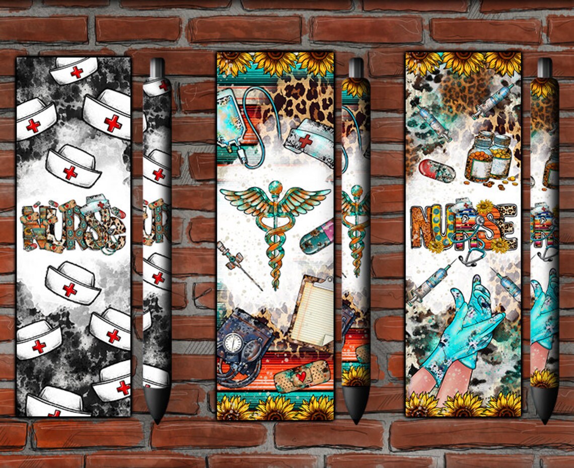 Nurse Pen Wraps Designnurse Pen Designnurse Pencil nurse - Etsy