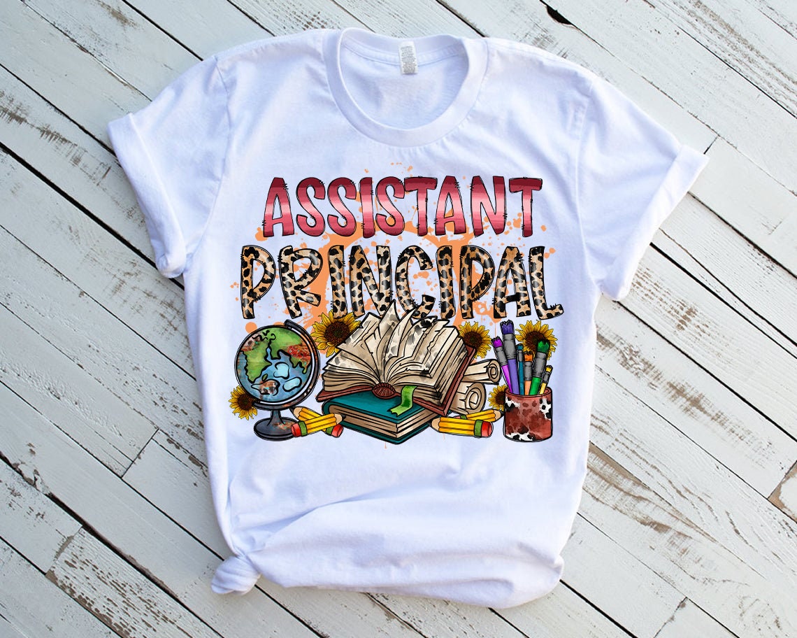 Principal Sublimation PNG Design Assistant Principal Back to | Etsy