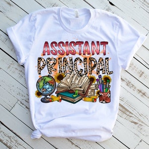 Principal Sublimation PNG Design, Assistant Principal, Back to School ...