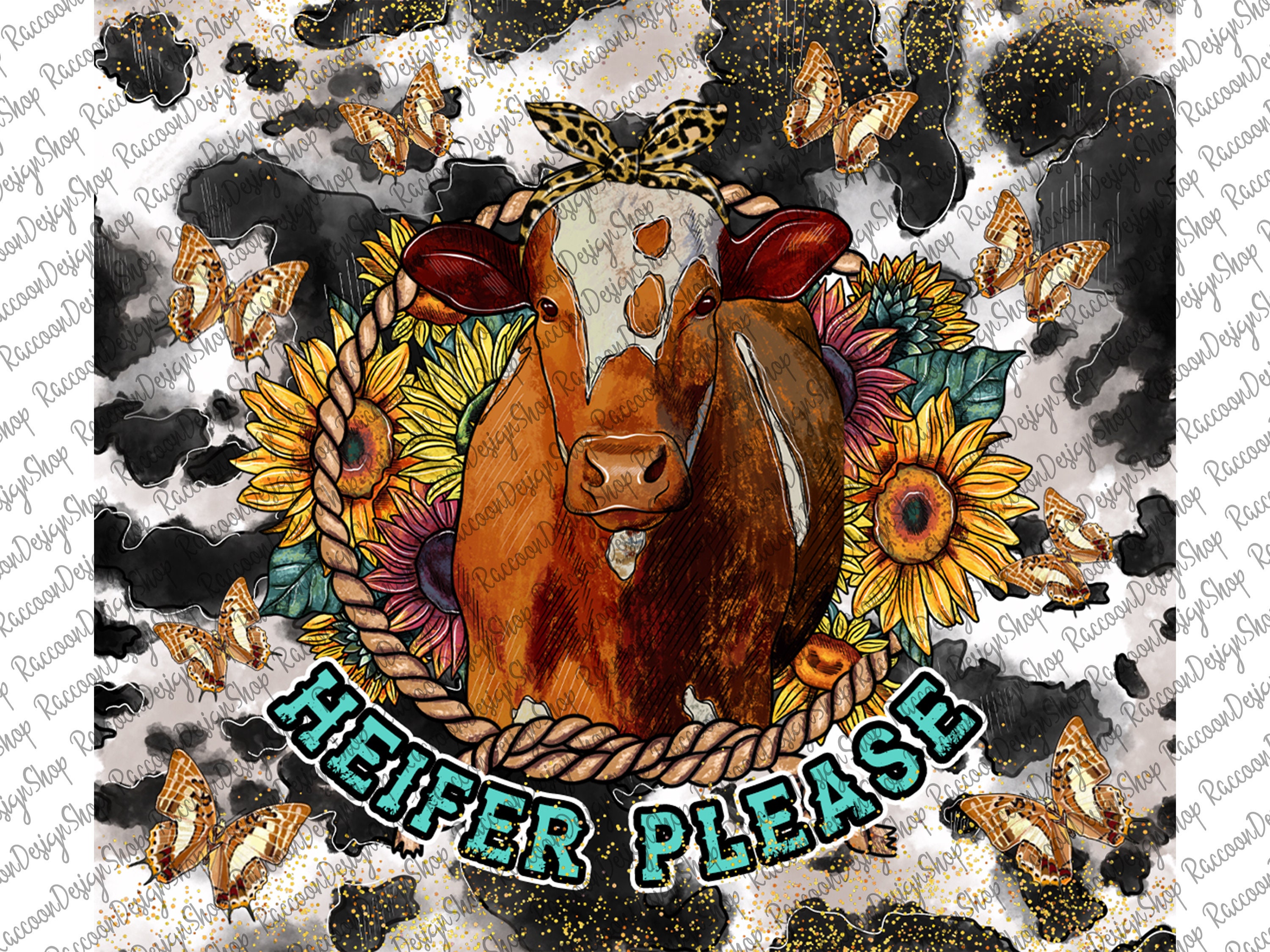Heifer Please Png Western Design Cow Png Heifer PNG - Etsy