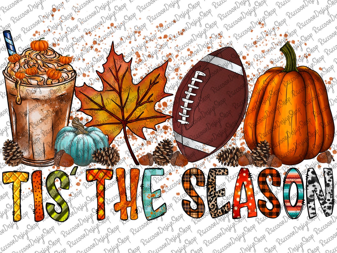 Tis the Season Png, Football PNG, Fall PNG, Leopard Pumpkin Png,season ...
