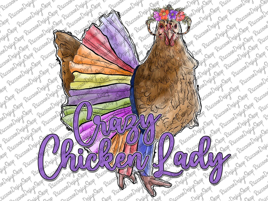Crazy Lady Chicken Png, Chicken With Bandana Png Files, Clipart Farm ...