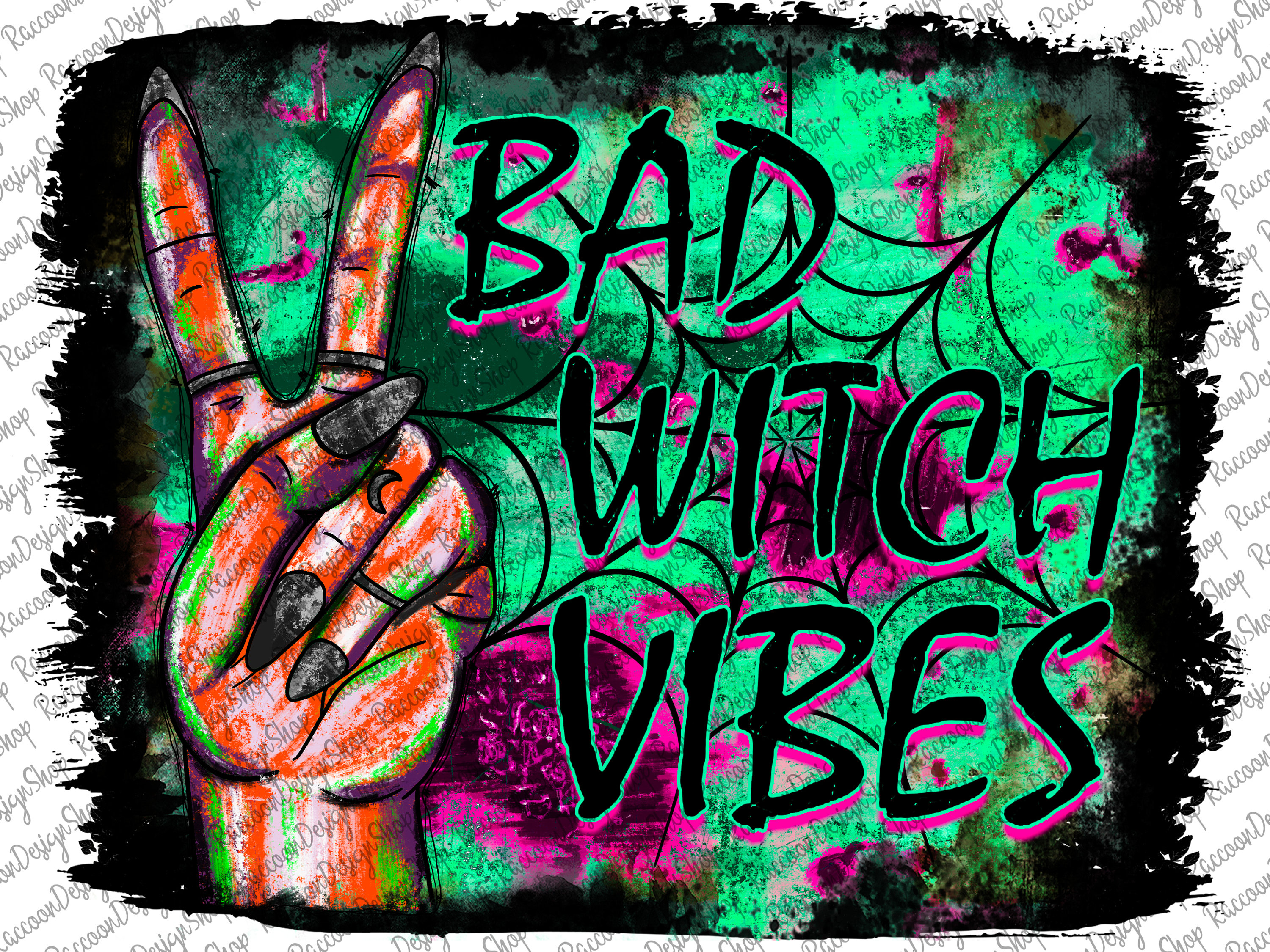 Halloween Hand Design Halloween Witch Hand Halloween | Etsy UK