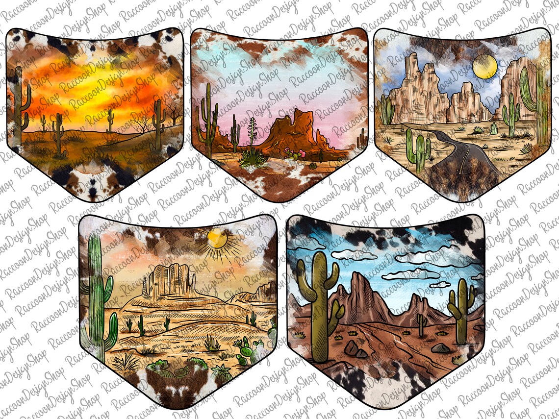Desert Pocket Car Freshener Design for Cardstockdesert - Etsy