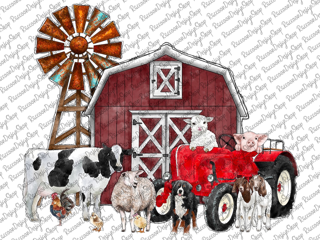 Farm Animal Watercolor, Farmer Png, Farmer Design, Farm Watercolor ...