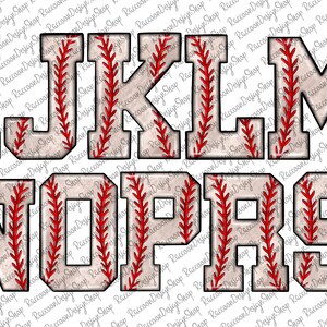 Baseball Alphabet Letters PNG Bundle, Baseball Sports Doodle Letters ...