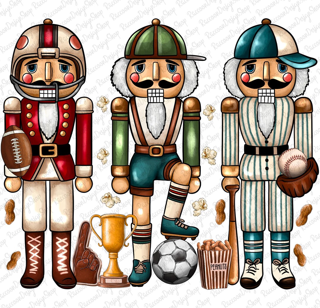 Sport Nutcracker Christmas Png,baseball Christmas,softball Nutcracker ...