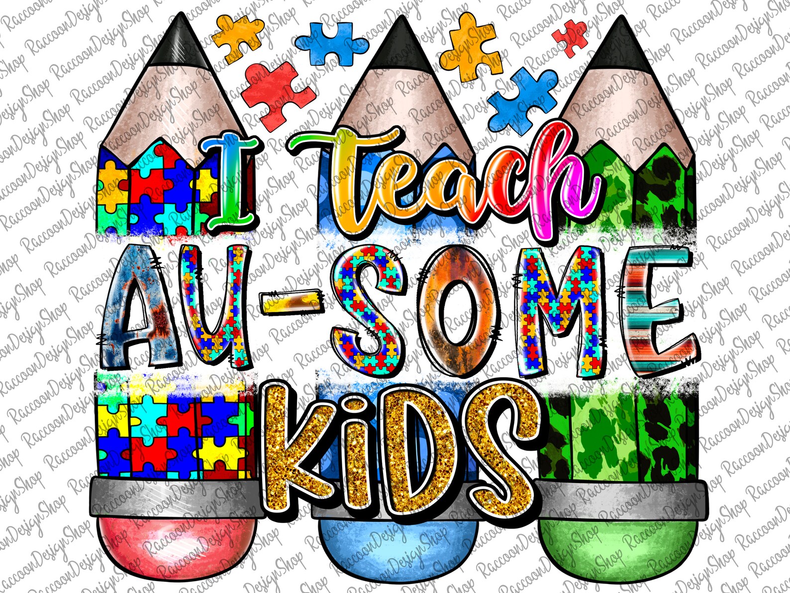 I Teach Au-some Kids Png, Teach PNG File, Autism Awareness Design,teach ...