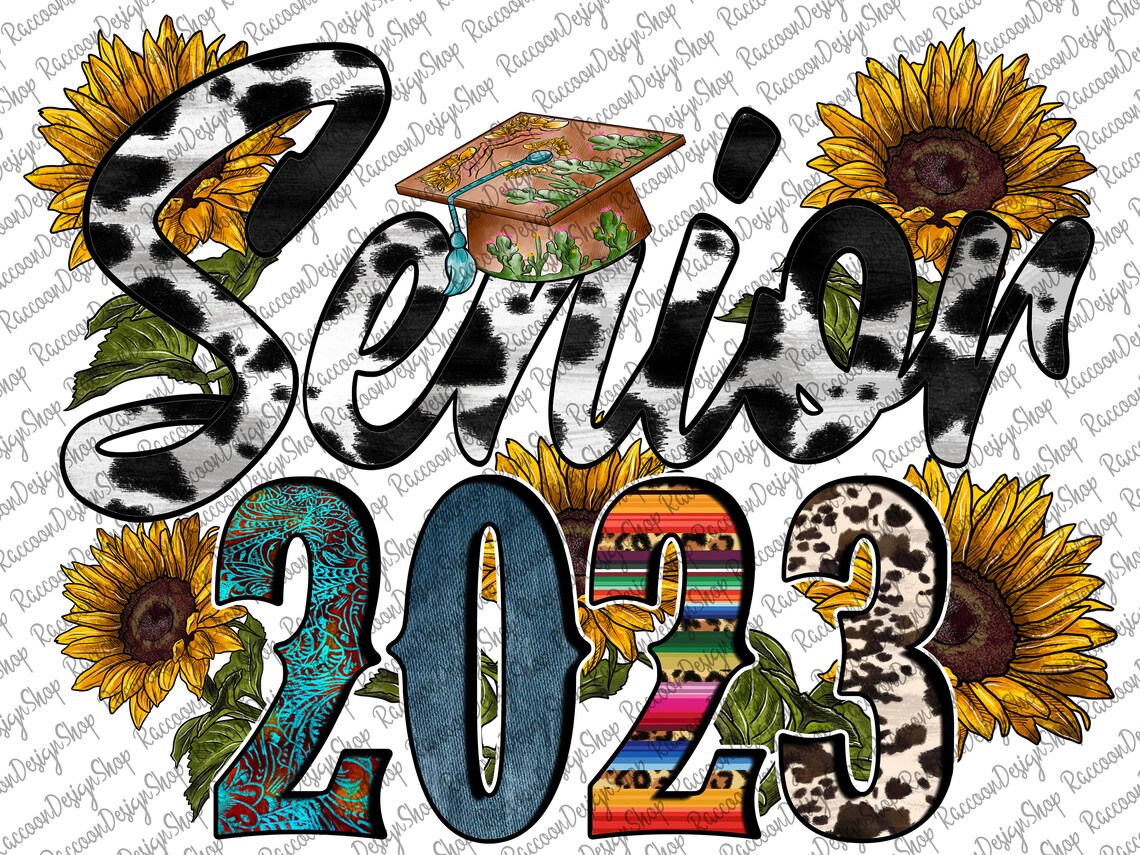Senior 2023 Png File Digital Download Wester Senior 2023 - Etsy