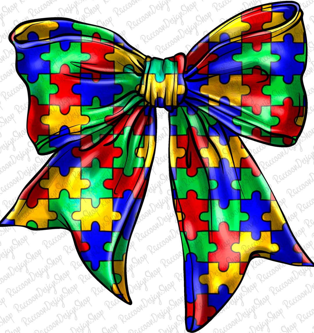 Autism Coquette Bow Png,autism Sublimation Designs,autism Png,autism ...