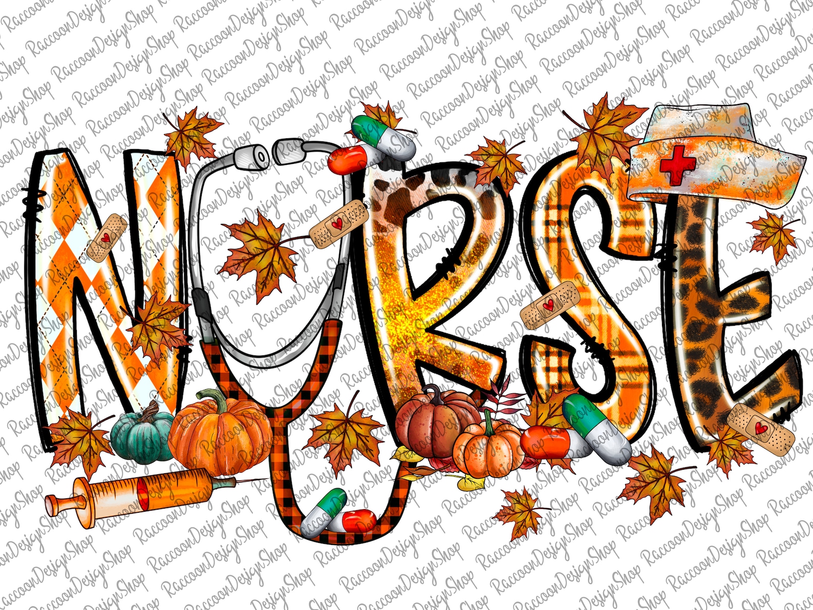 Fall Nurse Png Sublimation Design, Fall Png, Nurse Png, Fall Vibes Png ...