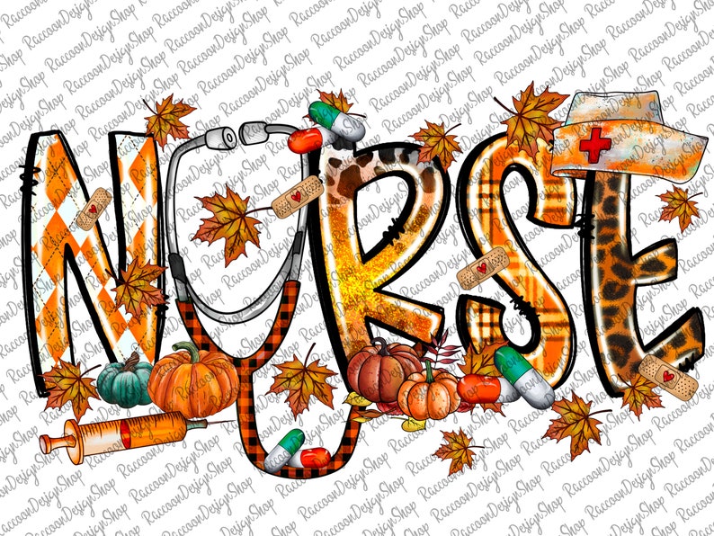 Fall Nurse Png Sublimation Design, Fall Png, Nurse Png, Fall Vibes Png ...