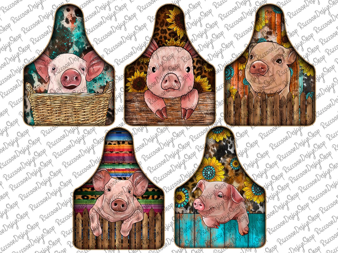 Pig Cow Tag Png, Western Design, Cow Tag Serape, Cow Tag Cowhide, Cow ...