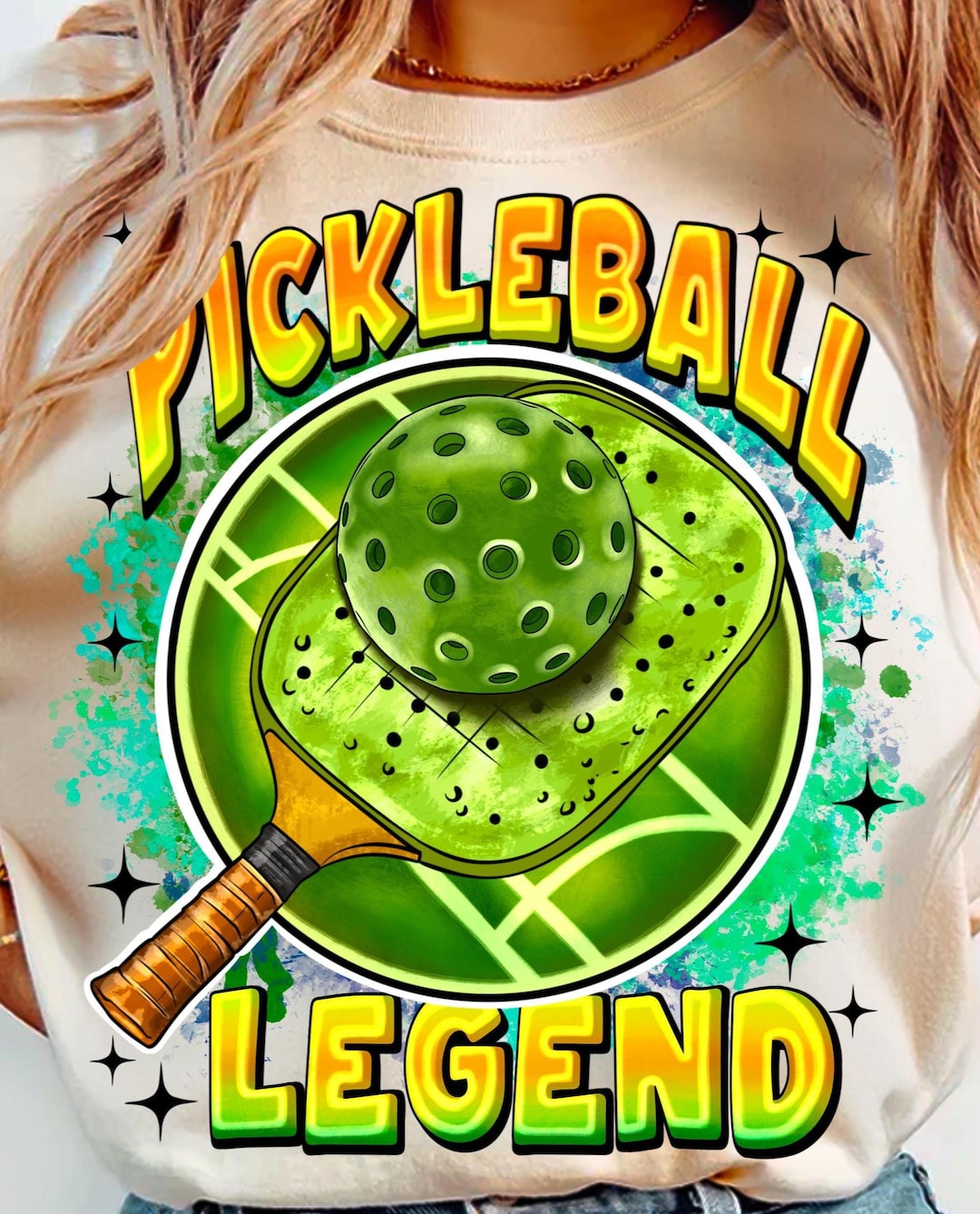 Pickleball Legend Png, Pickleball Png, Watercolor Pickleball Png ...