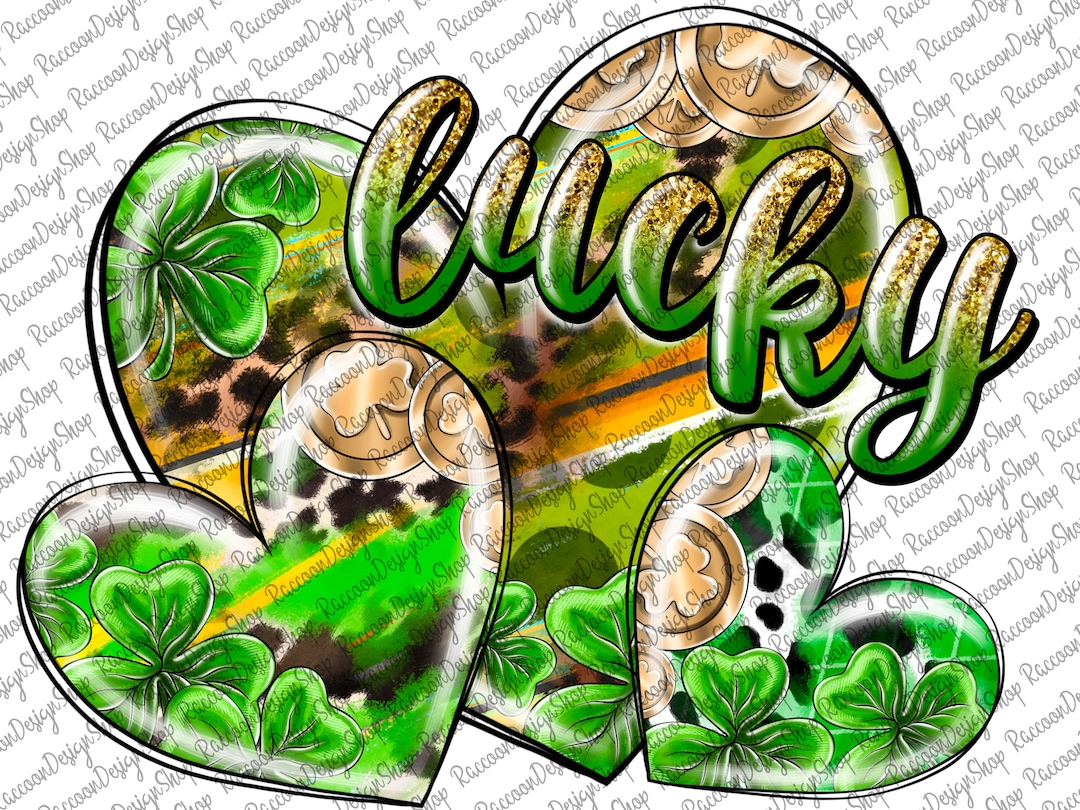 Lucky Heart St. Patrick's Day Png Sublimation Design Download, St ...