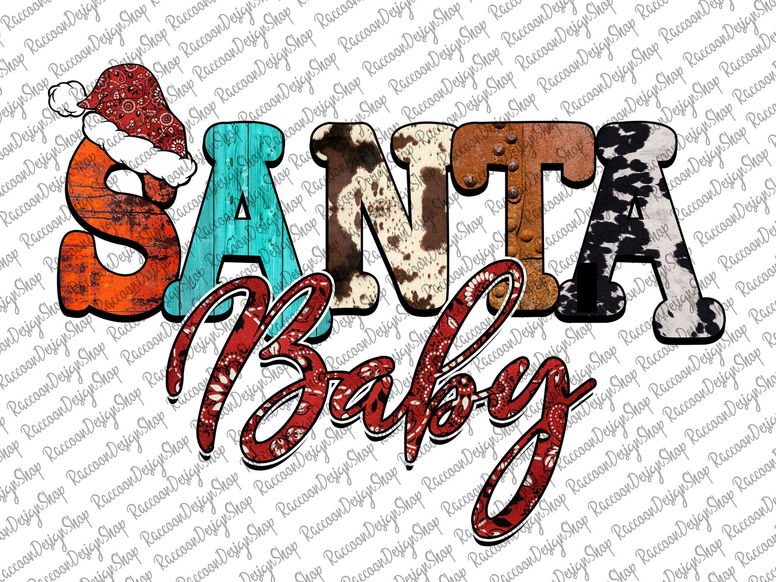 Santa Baby Png Digital Instant Download Christmas | Etsy