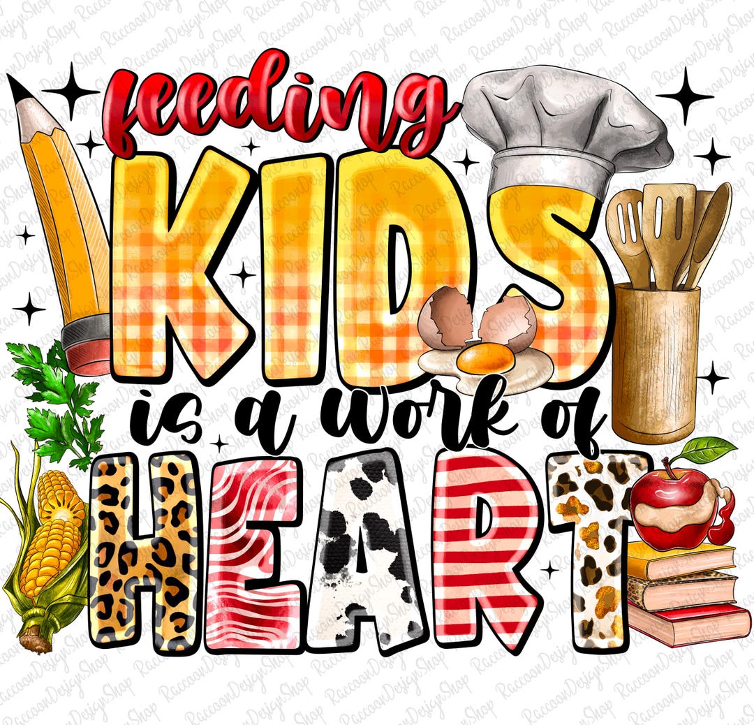 Feeding Kids is A Work of Heart Png, Cafeteria Worker Png, Student ...
